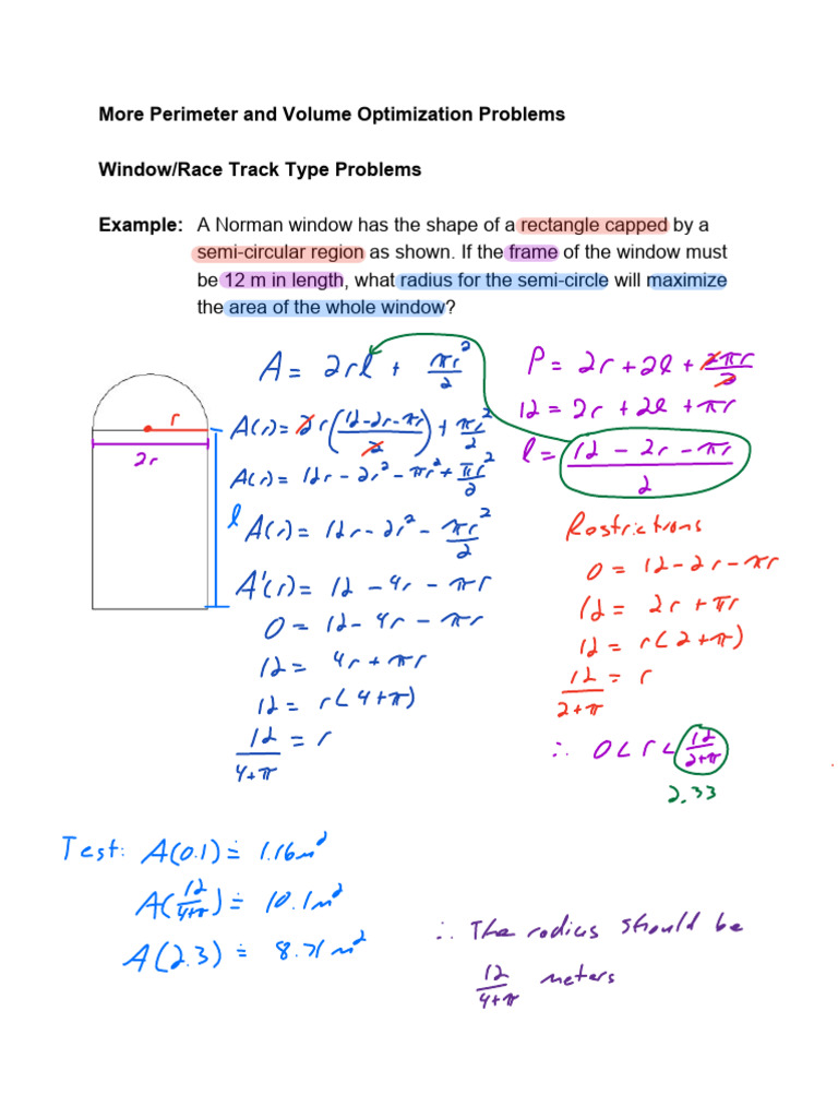 04A - Inscribed Shape Problems | PDF | Area | Euclid
