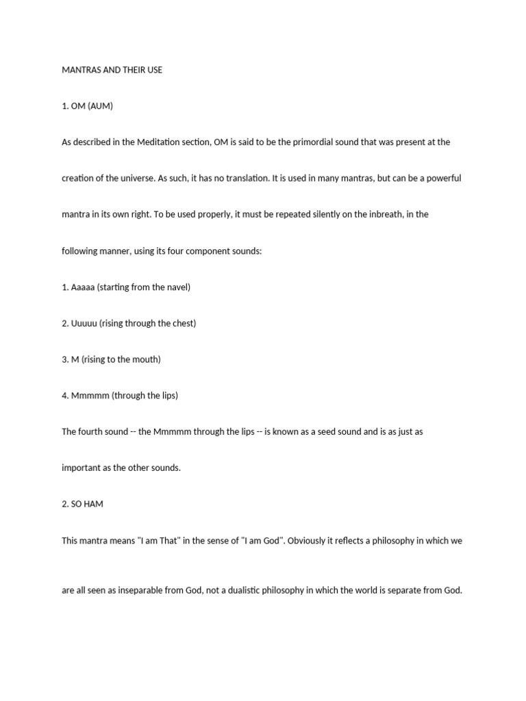 ! Vrai MANTRAS Pour Situations - WPS Office | PDF | Mantra | Devi