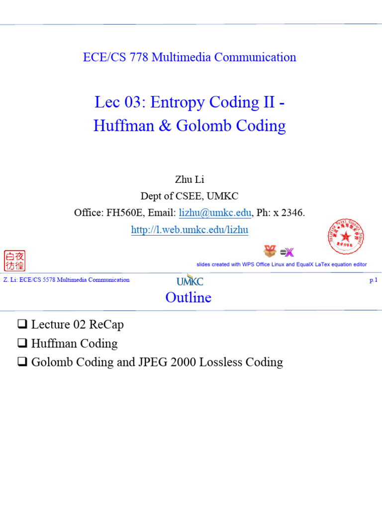 Lec 03 | PDF | Data Compression | Computer Data