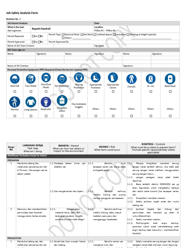 JSEA - Repaint Handrail | PDF