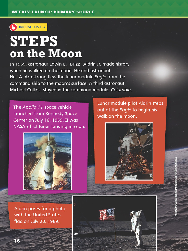 Student Interactive U3 Week 1 | PDF | Apollo 11 | Spaceflight