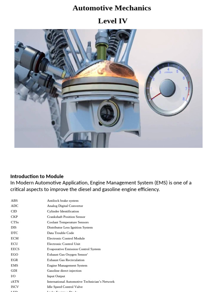 Engine Management System Overview | PDF | Fuel Injection | Throttle