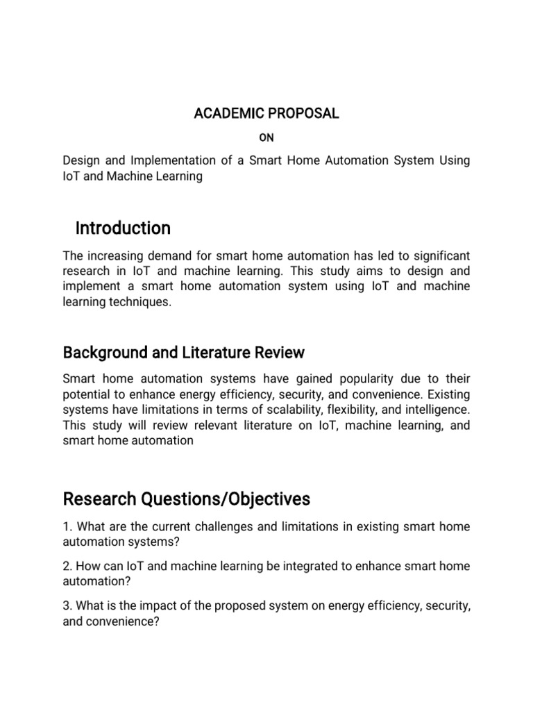 Academic Proposal | PDF
