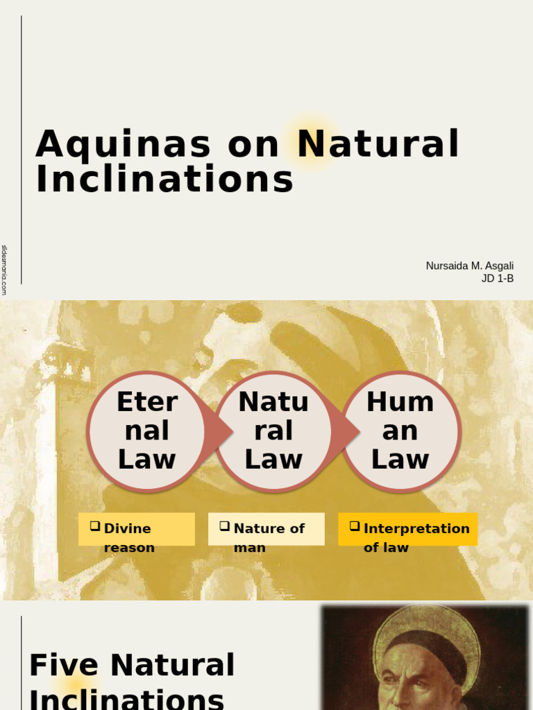 Asgali PhiLaw Natural Inclinations | PDF