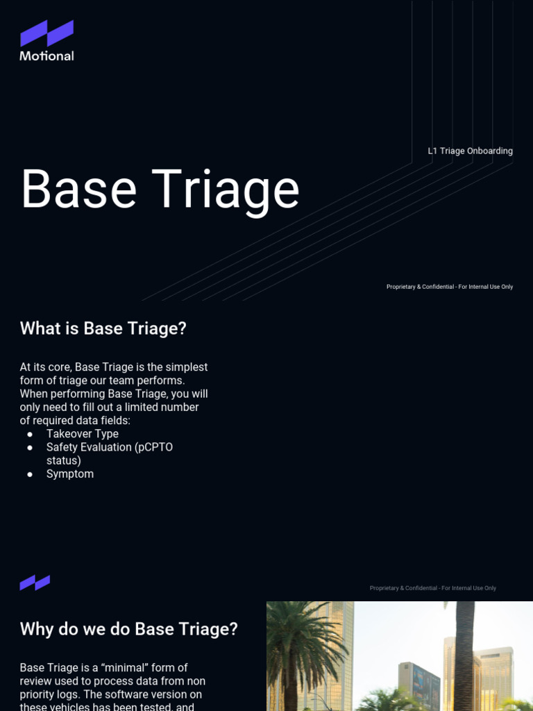 Base Triage Onboarding Guide | PDF