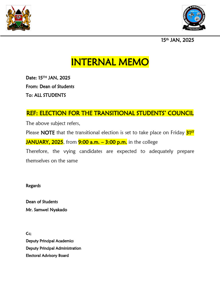 Memo | PDF