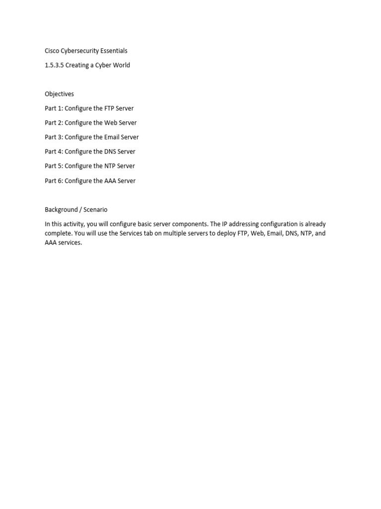 Cisco Cybersecurity Essentials | PDF
