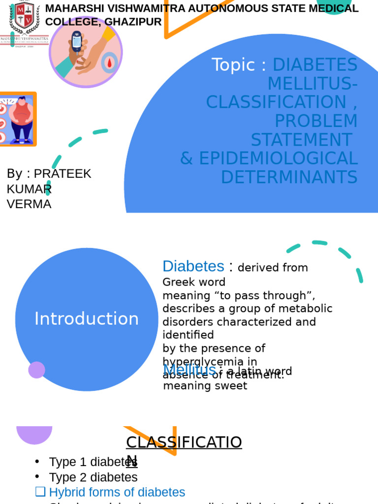 Diabetes Mellitus: Types and Risks | PDF