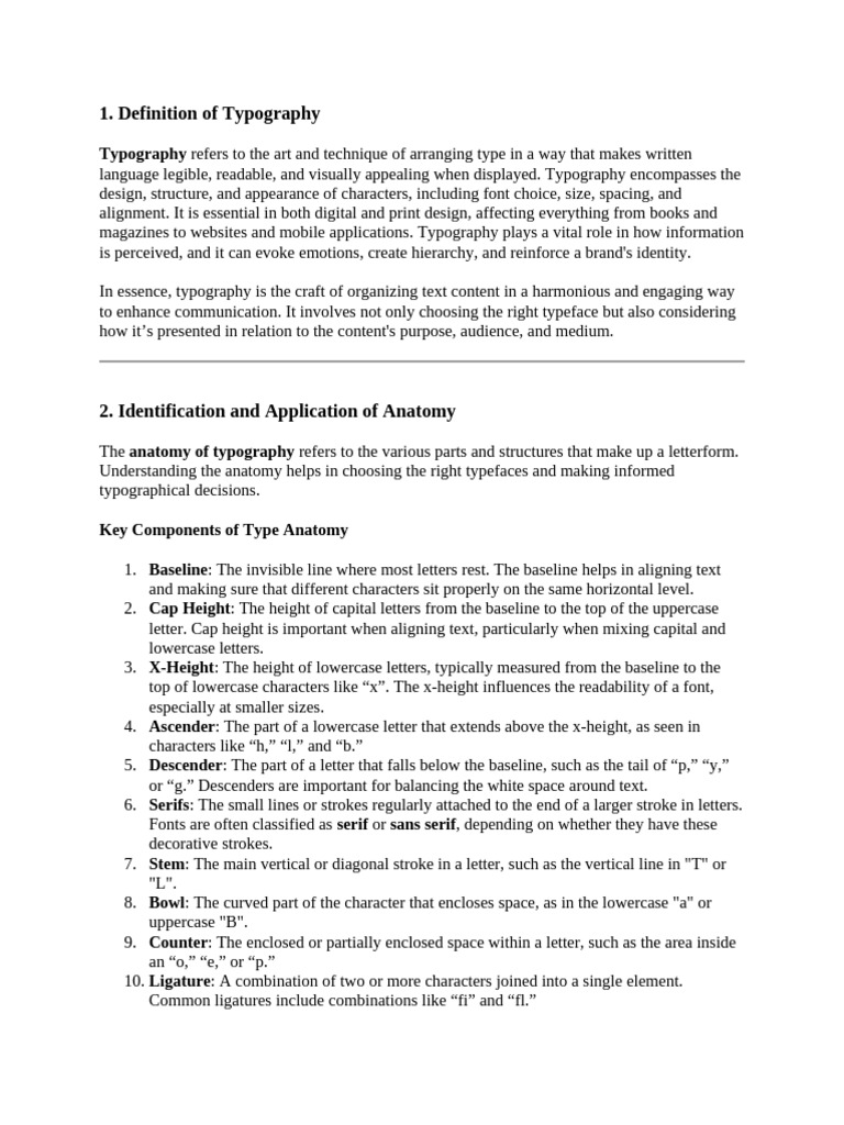 typography techniques | PDF | Typography | Typefaces