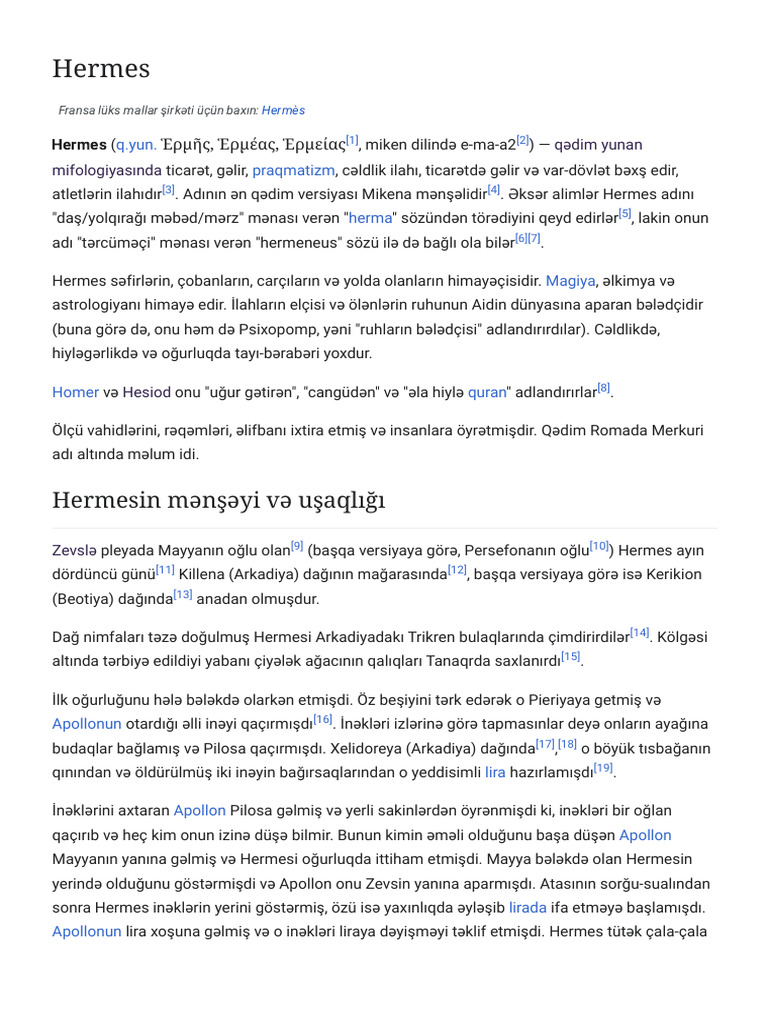 Hermes - Vikipediya | PDF