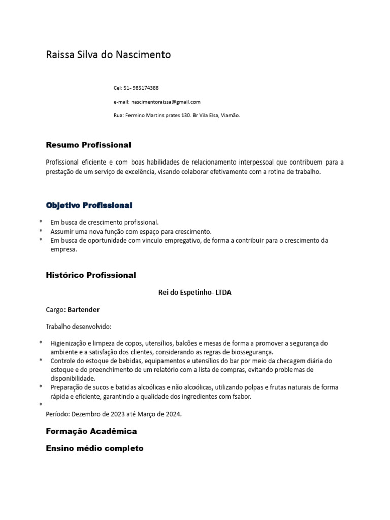 Raissa Nascimento | PDF