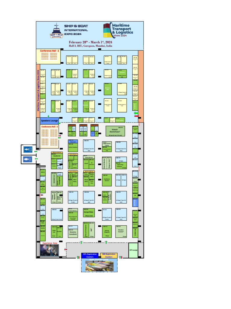 Combine Floor Plan International Maritime Conclave 2024 - 9th Oct 2023 | PDF