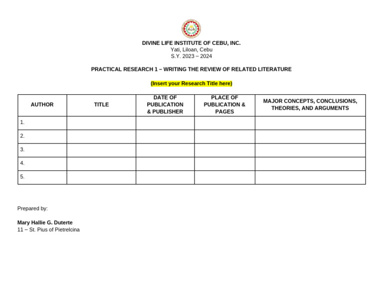 Matrix Template - Chapter 2 | PDF