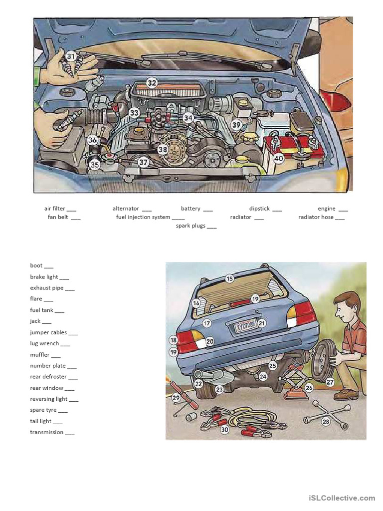 Mechanic Vocabulary Guide | PDF | Motor Vehicle | Vehicles