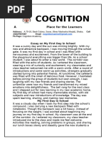 My Ideal School Day Project | PDF | Language Arts & Discipline