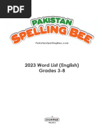 Grade 3 - Spelling Bee Word List | PDF