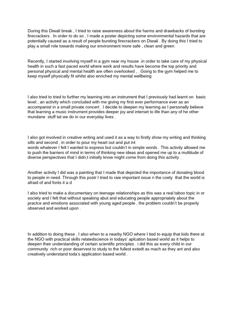 CAS portfolio | PDF | Liberal Arts Education | Cognitive Science