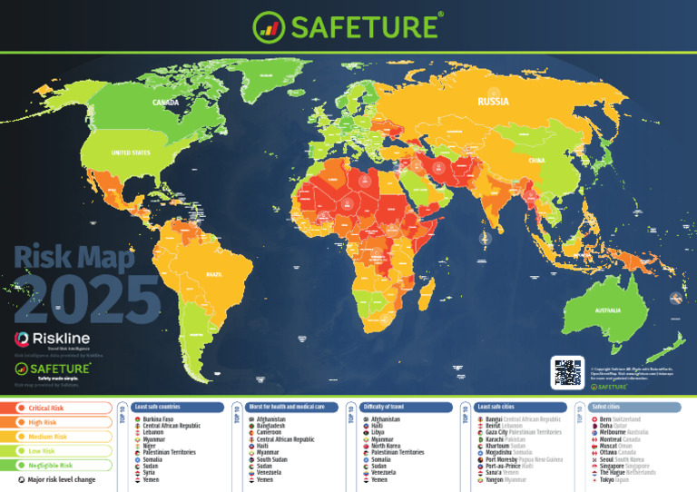 Safeture Riskmap 2025 Safeture en A1 241202 | PDF