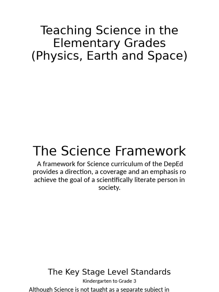 Teaching Science in Elementary Grades | PDF | Science | Learning