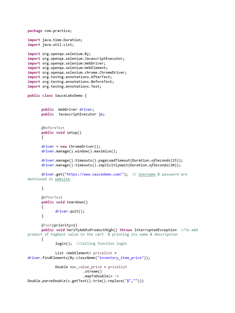 The Real Life Selenium Scenarios | PDF | Computing | Software