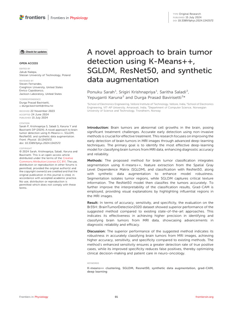 A Novel Approach To Brain Tumor Detection Using K Means Sgldm