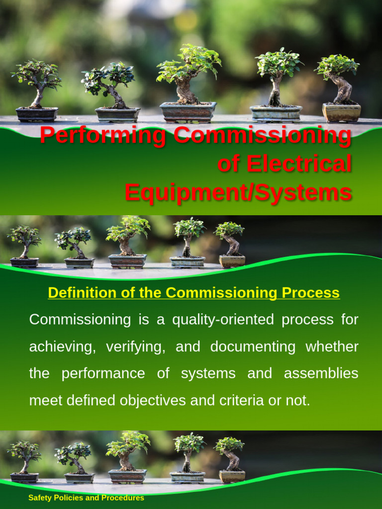 Commissioning and Testing Electrical Systems | PDF | Verification And ...