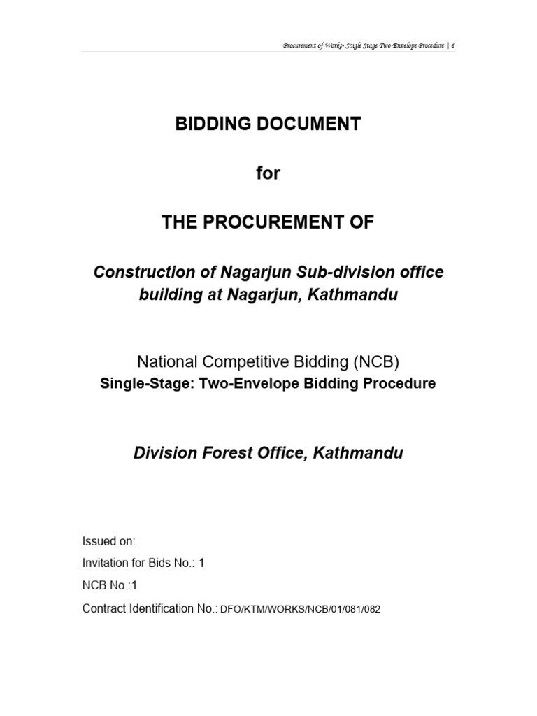 Bid Document 9 | PDF | Joint Venture | Specification (Technical Standard)