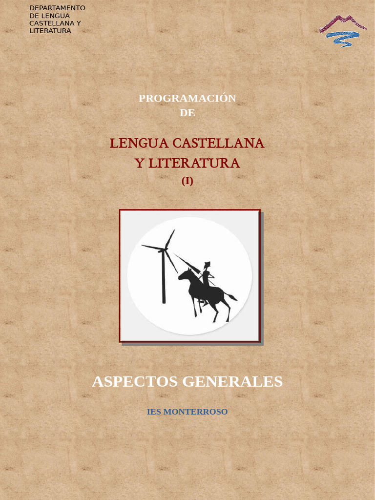Programació N Lengua Castellana y Literatura, Curso 2024-25 | PDF | Comprensión lectora | Plan ...