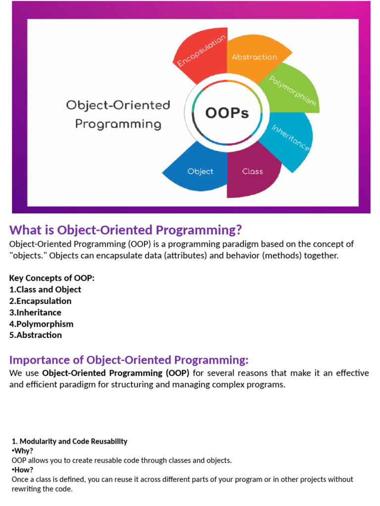 Oops Pdf Class Computer Programming Method Computer Programming 