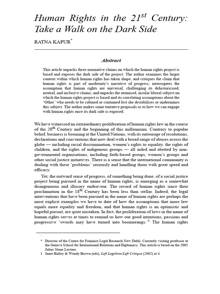 Human Rights in The 21st Century Take A | PDF | Human Rights | Citizenship