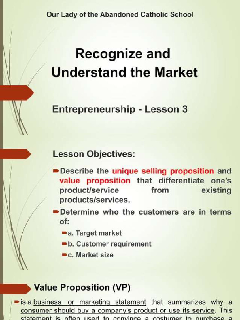 Entrep Lesson 3 | PDF