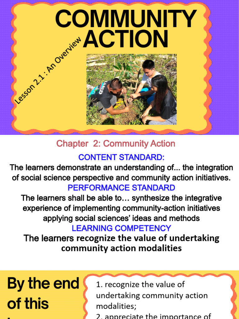 5 - LESSON 2. 1 Community Action | PDF | Emotions | Creativity