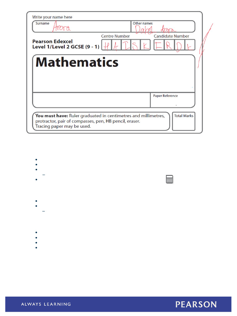 Year 8 Higher Tier Maths Test 2018 | PDF | Mathematics | Mathematical ...