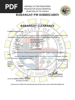 Brgy. Clearance 2025 | PDF