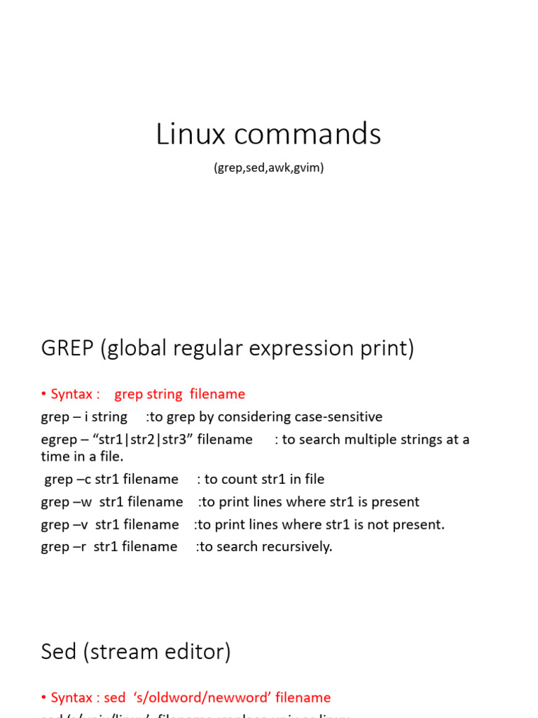 Linux commands | PDF | Unix | Computer Programming
