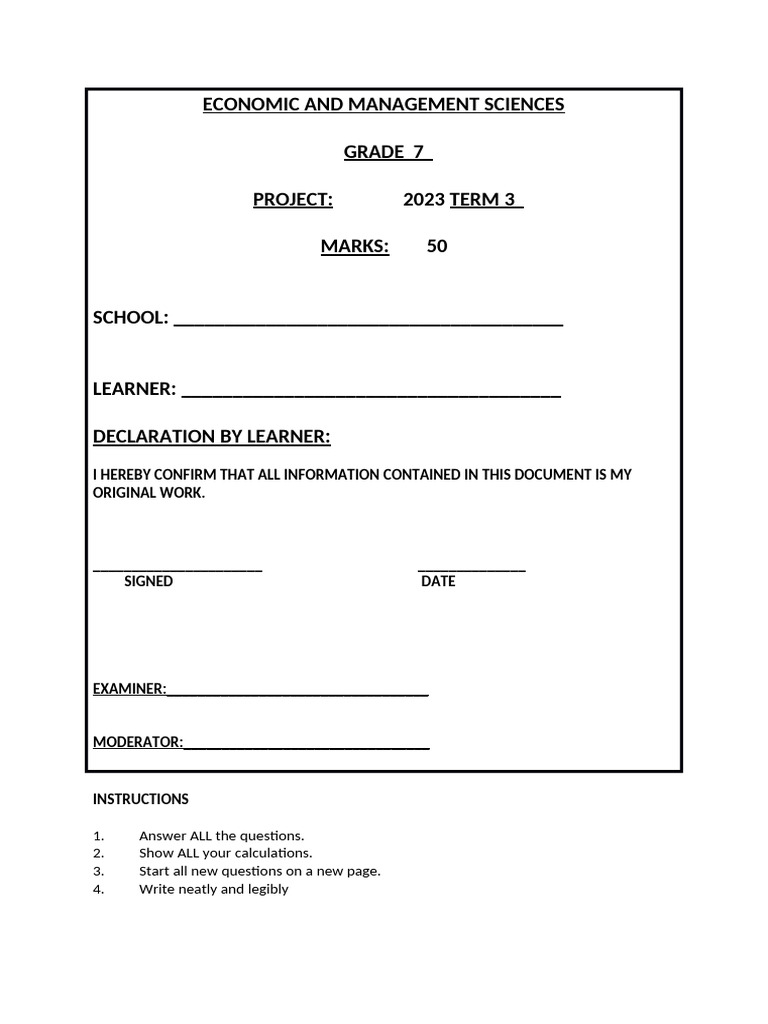 EMS-GRADE-7-PROJECT | PDF | Entrepreneurship | Foods