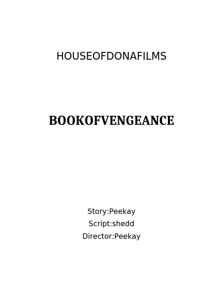 Book of Vengeance: Odufa's Escape | PDF | Physical Chemistry ...