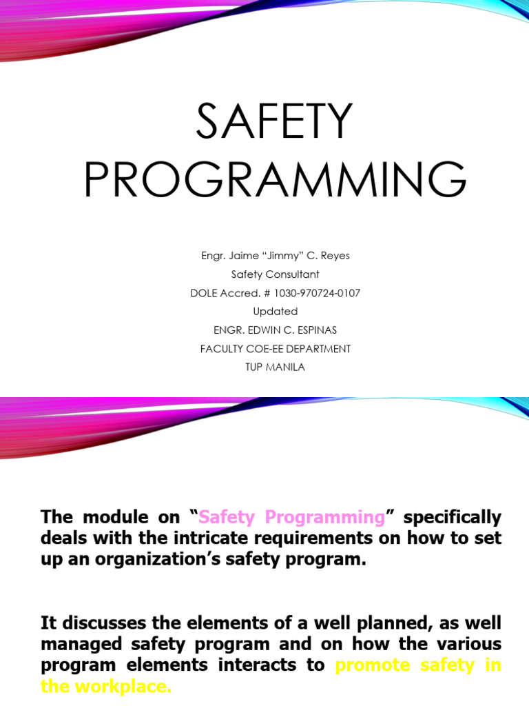 Safety Programming Guide for Organizations | PDF | Leadership | Business