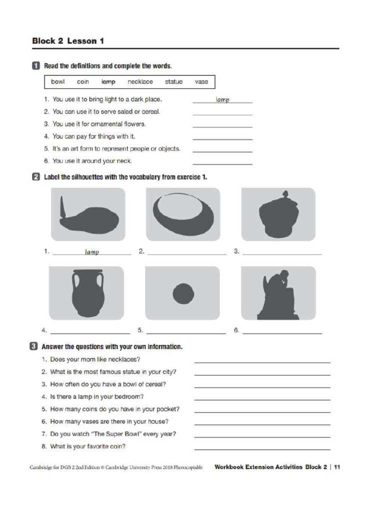 Workbook. Unit 2. English 2 | PDF