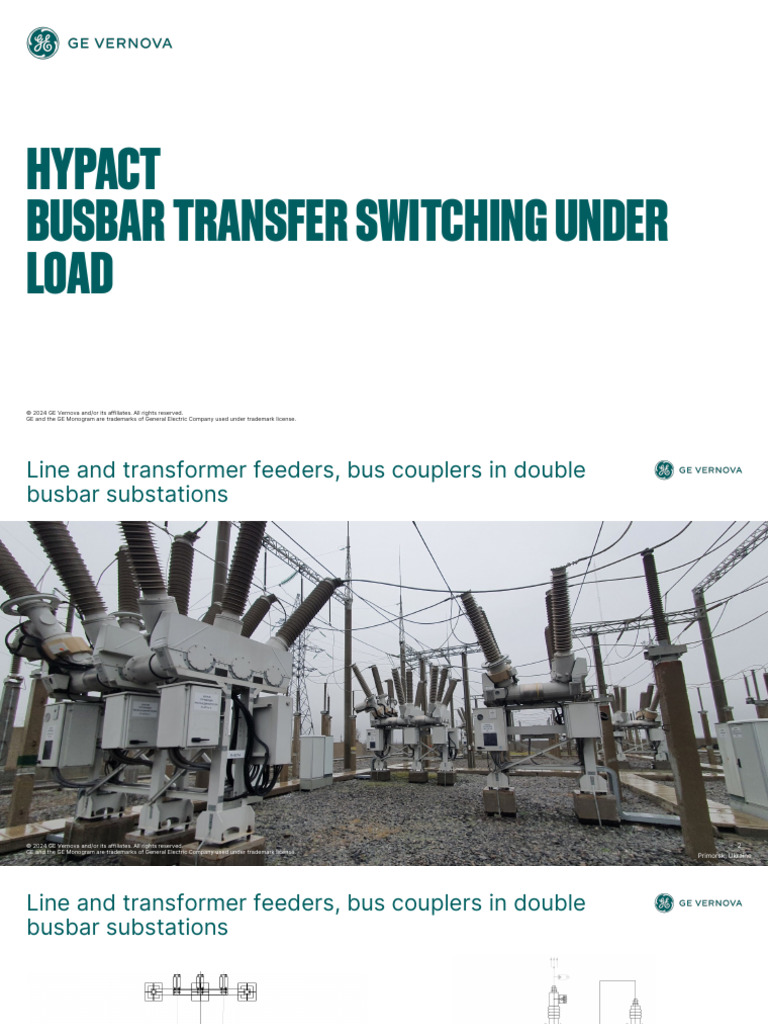 GE Vernova HYpact Bus Transfer Switching EN | PDF | Electrical ...