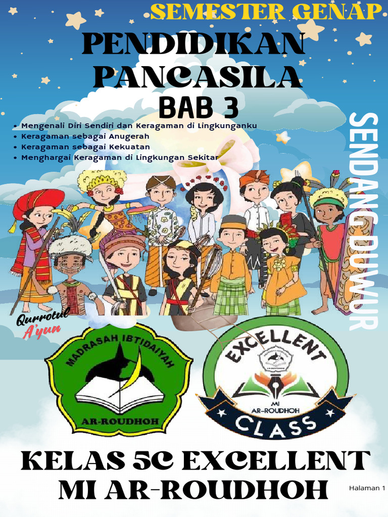 Pendidikan Pancasila - Bab 3 - Kelas 5C Excellent - MI AR-ROUDHOH | PDF