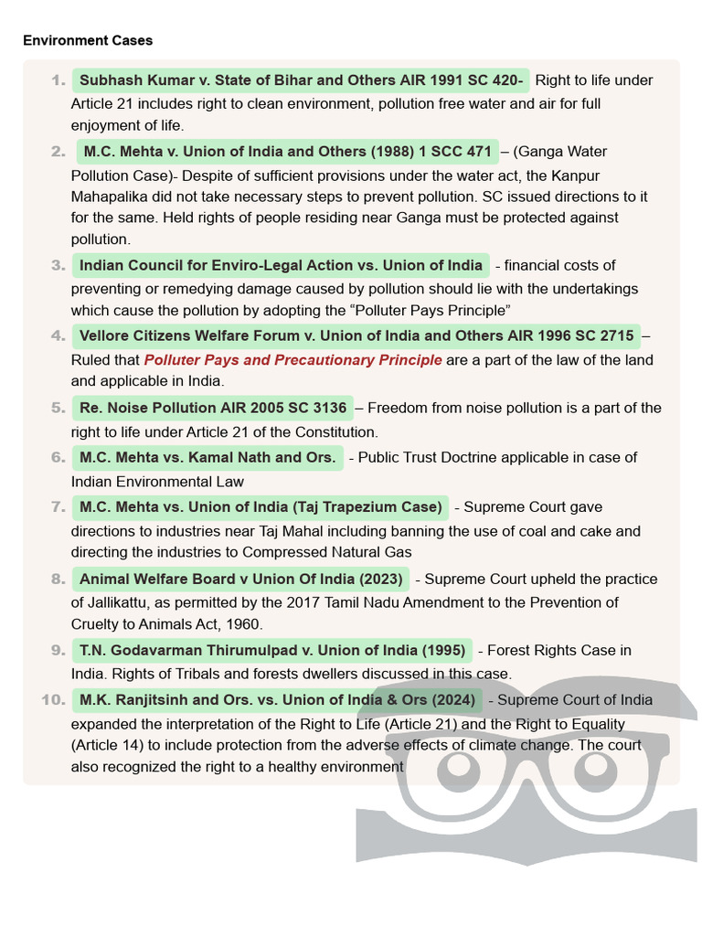 Environment Cases | PDF