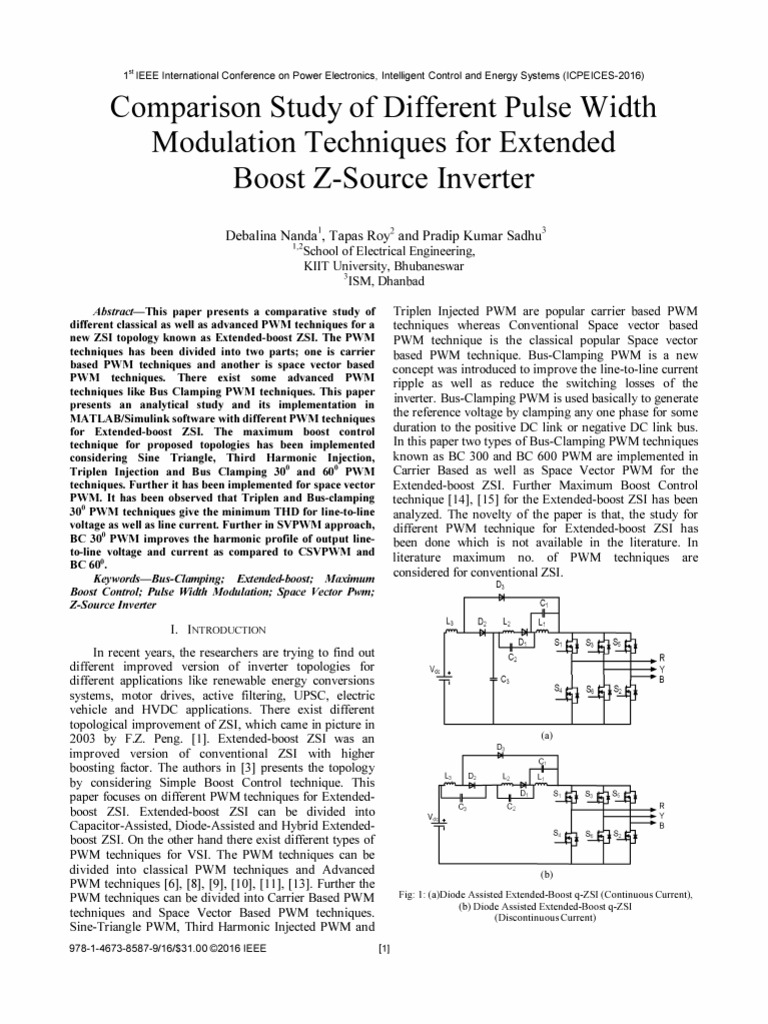 Comparison Study OfDifferent Pulse Width | PDF | Power Electronics | Power Inverter