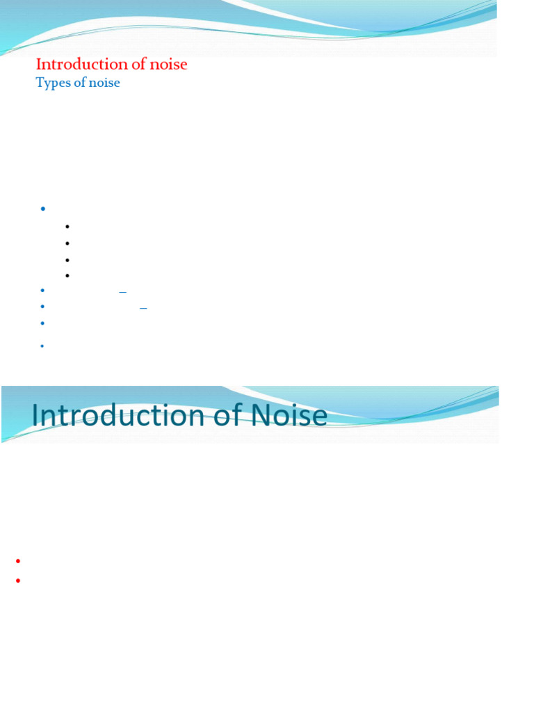 Types of Noise in Communication Systems | PDF | Telecommunications ...
