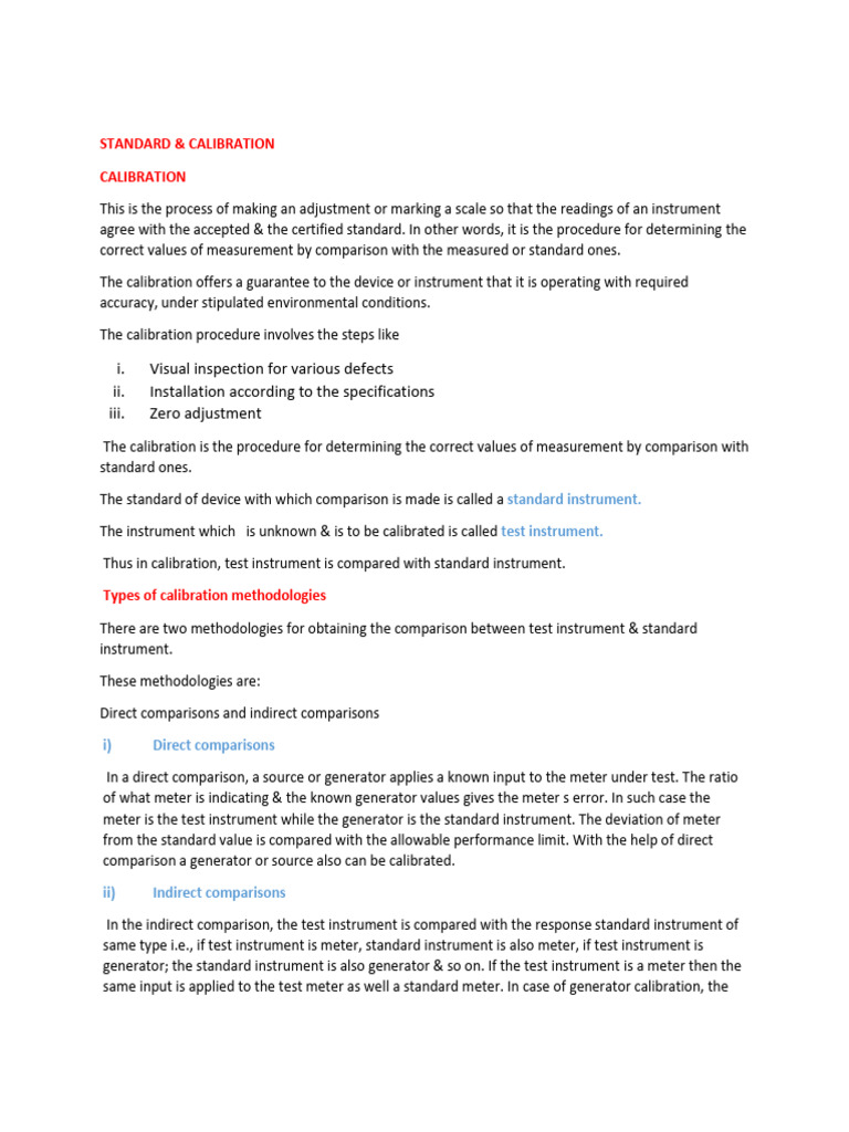 QMS Lesson 6 notes | PDF | Calibration | Measurement