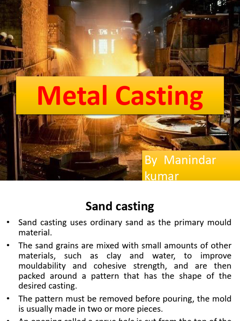 Sand Casting | PDF | Secondary Sector Of The Economy | Building Materials