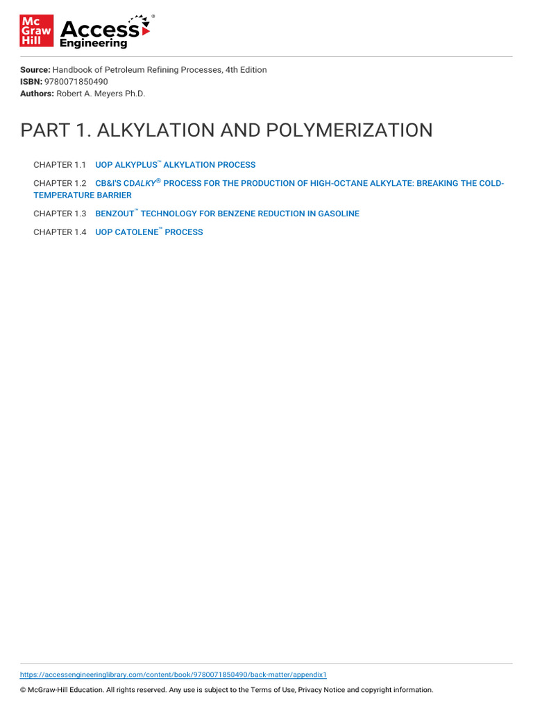 Alkylation and Polymerization | PDF
