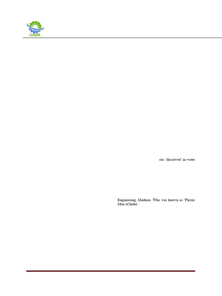 Construction of Bituminous Road Using Plastic Waste | PDF | Plastic | Road Surface