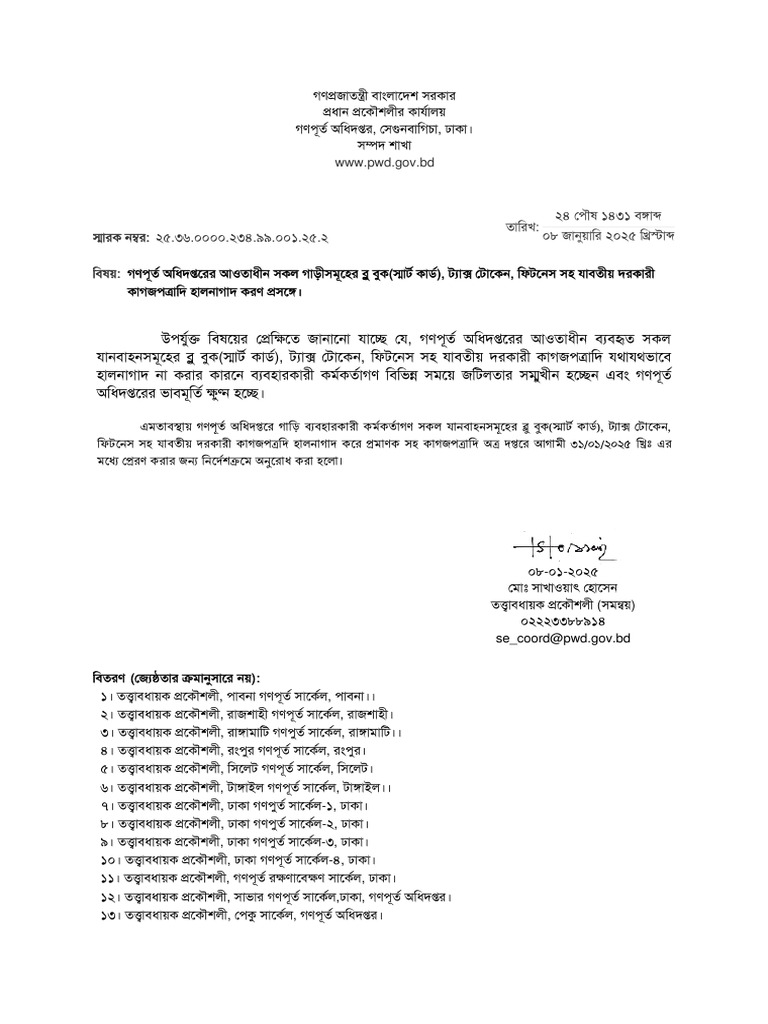 WWW PWD Gov BD | PDF