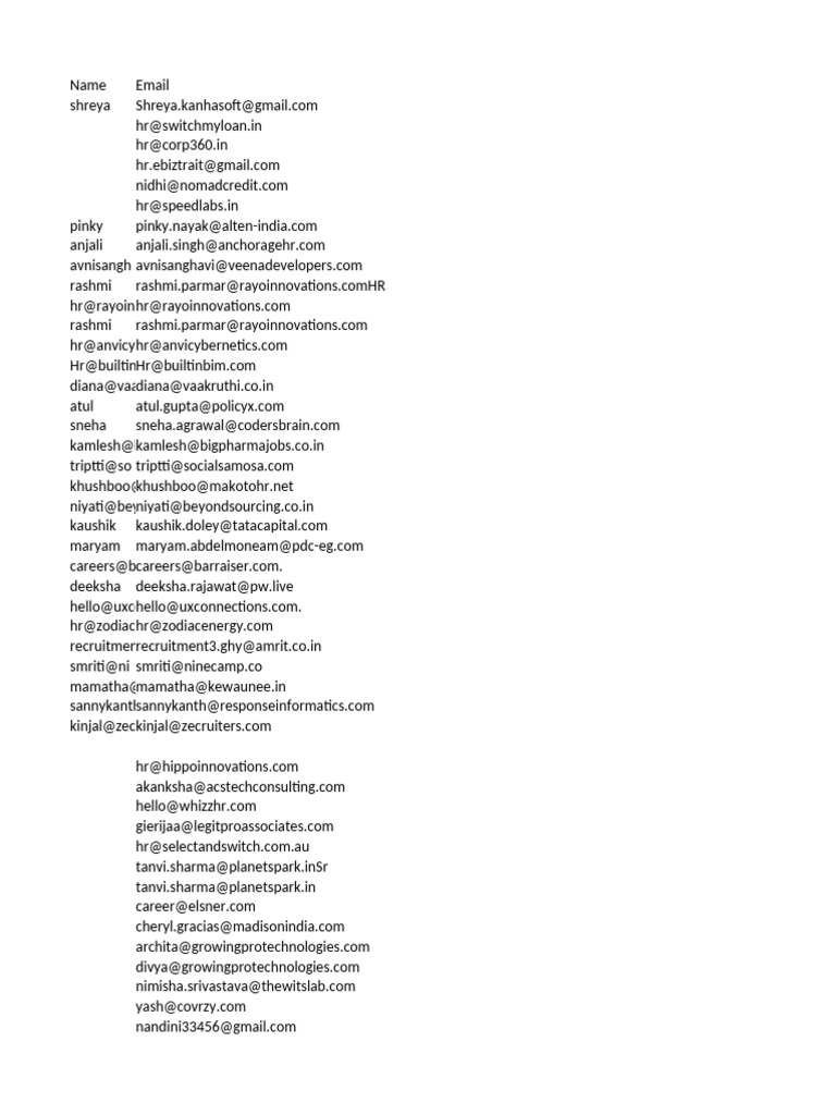 ATS Mail 6th Dec | PDF